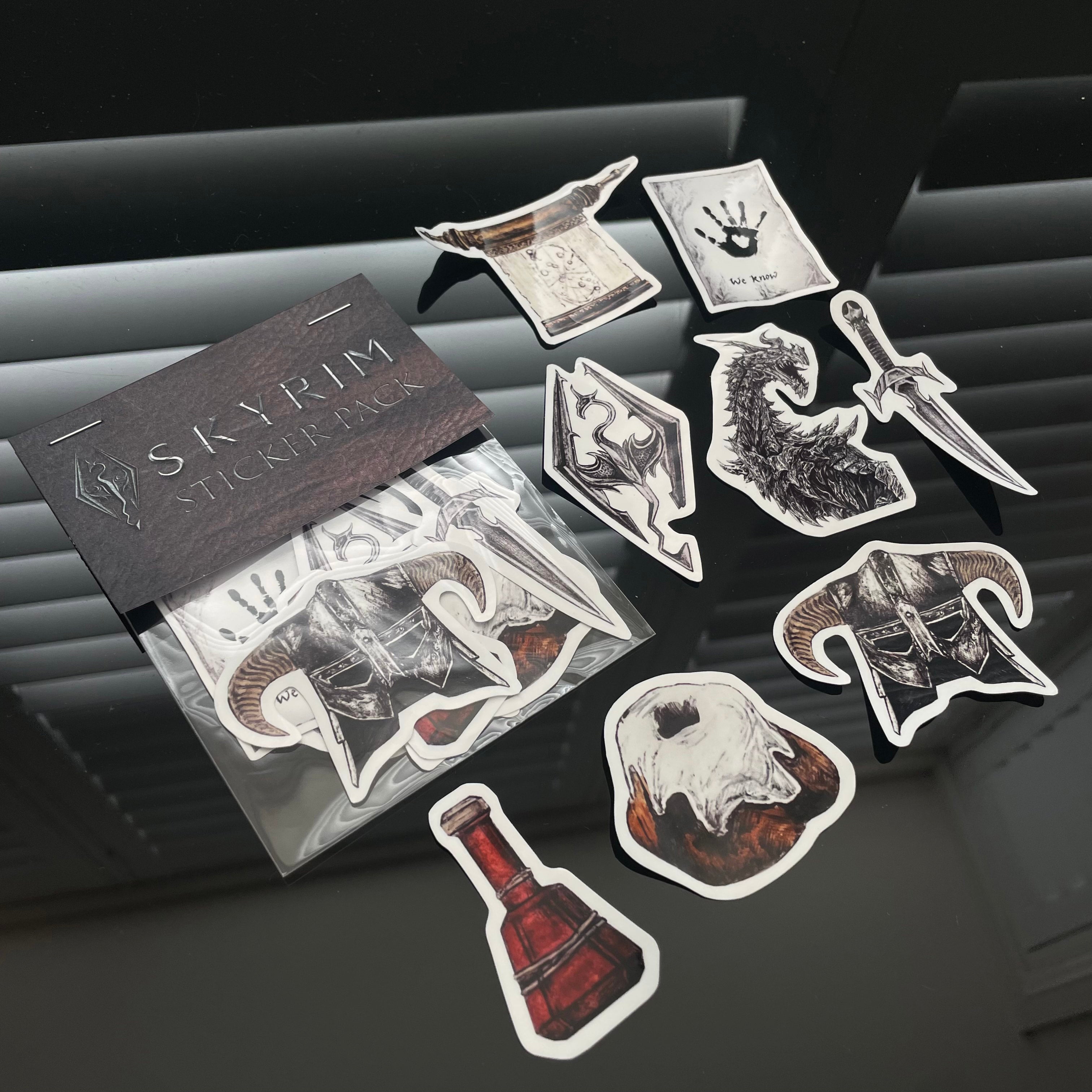 Elder Scrolls V: Skyrim Sticker Pack | Entransing Art